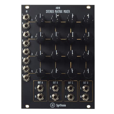 I Made A Stereo Matrix Mixer You Can Build Yourself The Ai018 Is Out Now R Synthdiy
