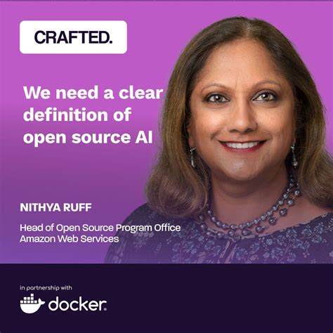 How To Define Open Source Ai Interview With Nithya Docker Inc Posted On The Topic Linkedin