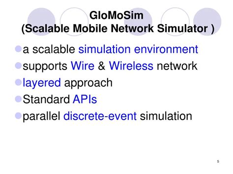 Ppt Network Simulation Using Glomosim Powerpoint Presentation Free