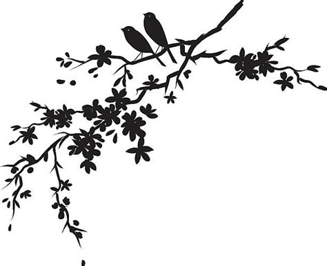 Cherry Blossom Tree Silhouette