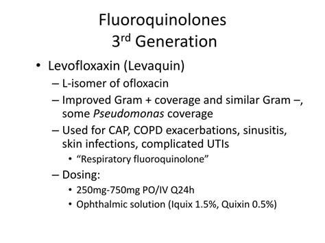 Ppt Fluoroquinolones Powerpoint Presentation Free Download Id 2185696