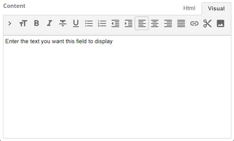 Uso De Texto Enriquecido Para Campos HTML Personalizados Y