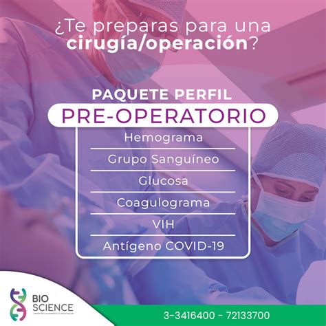 ¿Qué es el Perfil Preoperatorio?... - Laboratorio Bioscience