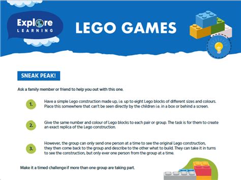 Freelego Problem Solving Activites Teaching Resources