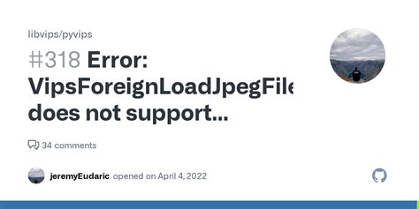 Error Vipsforeignloadjpegfile Does Not Support Optional Argument Level