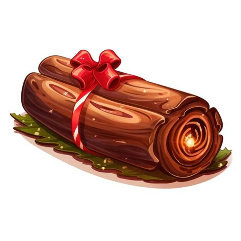 Premium Ai Image Yule Log