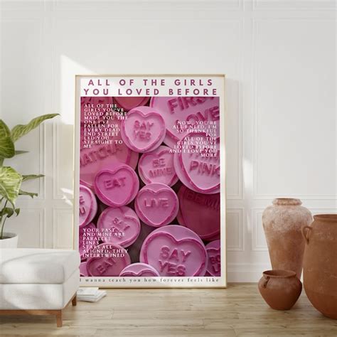 All Of The Girls You Loved Before Etsy