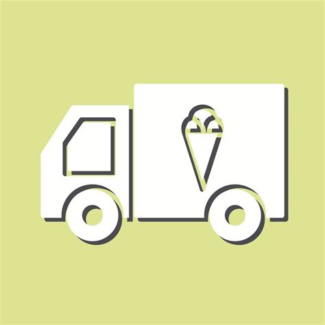 Icecream Van Vector Icon 21455214 Vector Art At Vecteezy