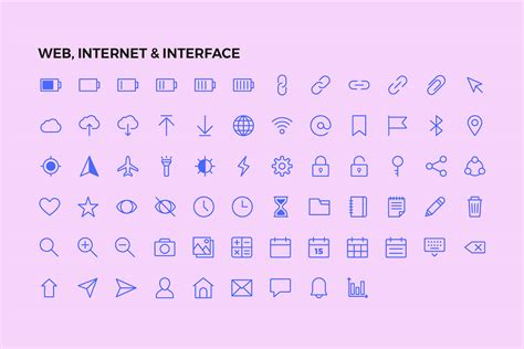 User Interface Line Icons On Behance