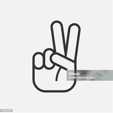 흰색 배경에 격리 된 평화 손 제스처 아이콘입니다 벡터 그림입니다 브이에 대한 스톡 벡터 아트 및 기타 이미지 브이 평화의 상징 평온 Istock