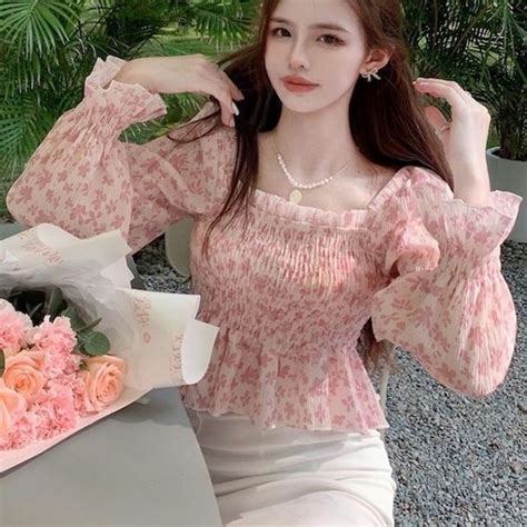 바스트 실용적인 N6213ac6d76 스모크밴딩 밑단 프릴 스퀘어넥 블라우스 홈플러스 택배배송