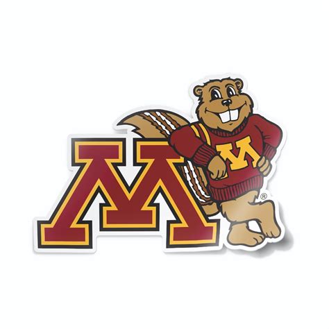 Minnesota Gopher Decals And Stickers Nudge Printing