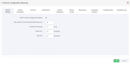 Configuring Network Device Configuration Backup In Nectus Network Monitoring Tools