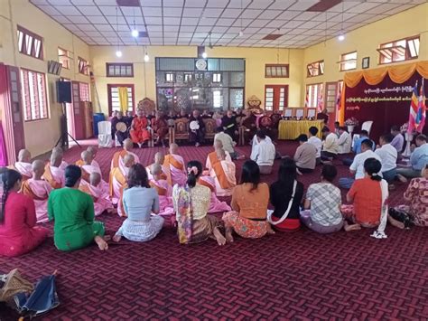 ဒိုက်ဦးမြို့နယ်၌ ၄၁ ကြိမ်မြောက် ပါဠိပထမပြန်နှင့် စူဌဘွဲ့နှင်းသဘင်အောင်လက်မှတ် ဆက်ကပ်လှူဒါန်းပ