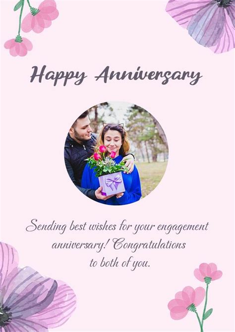 Free Engagement Anniversary Wishes Card For Husband