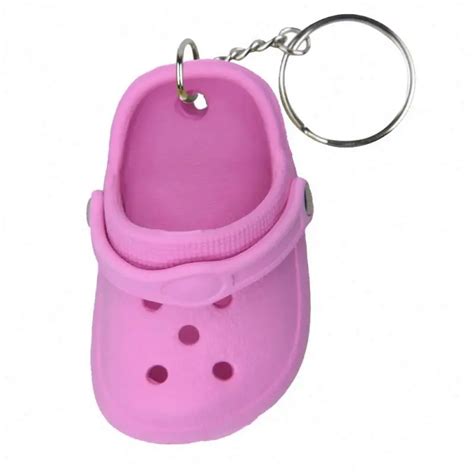Cute 3d Mini Croc Shoe Keychain Wholesale Summer Colorful Shoes