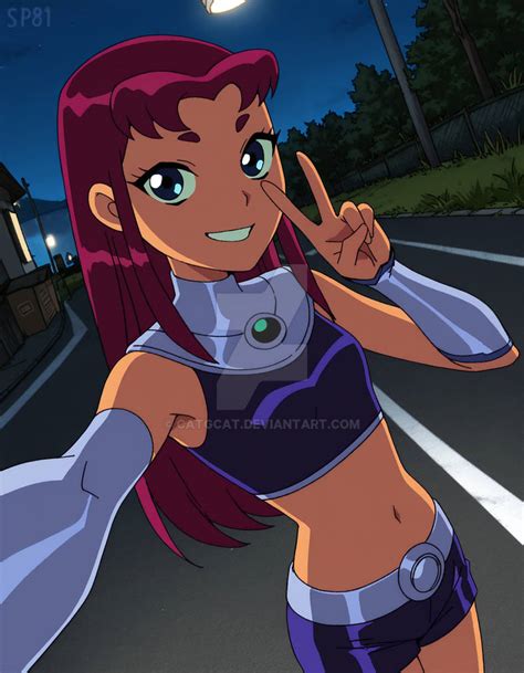 Starfire Teen Titans By Catgcat On Deviantart