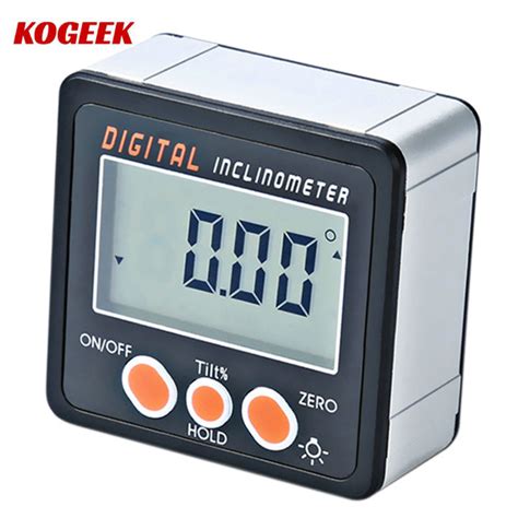 KOGEEK Digital Inclinometer Electronic Protractor Aluminum Alloy Shell Digital Bevel Box