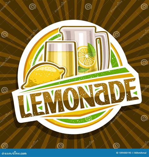 Lemonade Word Lettering Black Text On White Background Summer Fresh