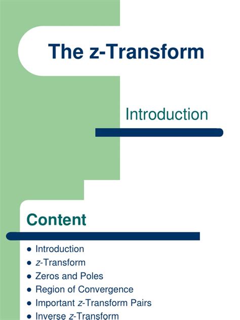PDF Z Transform Stability DOKUMEN TIPS