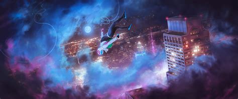 Movie Spider Man Into The Spider Verse P Spider Gwen Gwen Stacy Hd Wallpaper