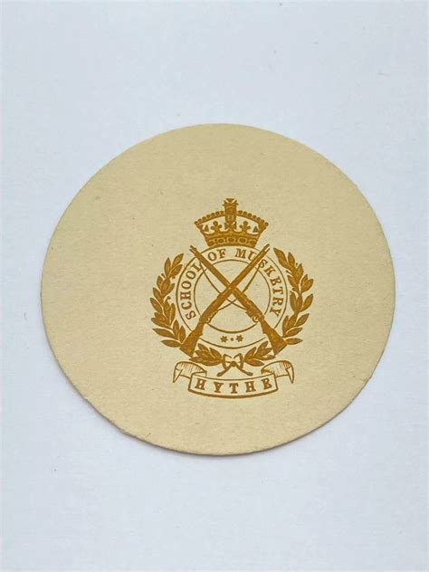 Ww1 School Of Musketry Hythe Embossed Crest Letter Head In General Other