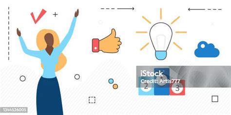 Pengusaha Dan Ide Bisnis Kreatif Yang Sukses Konsep Bola Lampu Solusi