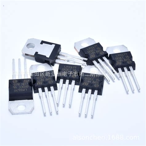 Lm317t 三端线性稳压器 可调 直插 集成电路ic To220 15a Adj 阿里巴巴
