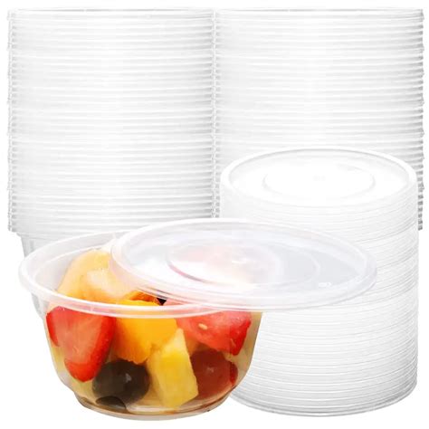 Clear Plastic Bowls Dessert Disposable Bowls Round Temu