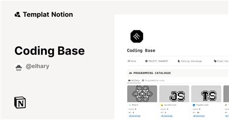 Templat Coding Base Notion Marketplace