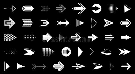 Arrows Vector Big Set Of Different Shapes Styles And Concepts Cursors For Icons Or Logo