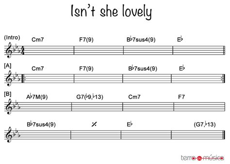 Isnt She Lovely Playback E Partitura Terra Da Musica Cursos