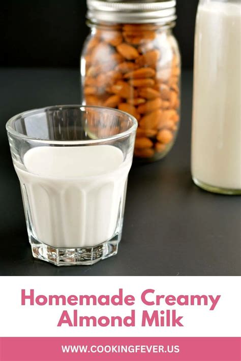 Homemade Creamy Almond Milk