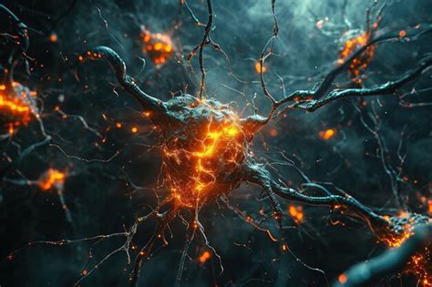 Premium Photo Neural Network Illustration Synaptic Activity Ideal For