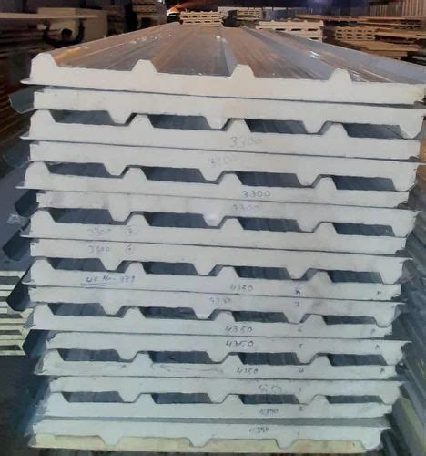 Cool Roof Color Coated Puf Insulated Wall Panels Thickness Mm For Cold Storage Thickness