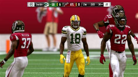Nfc Championship Game Packers Vs Falcons Madden 17 Youtube