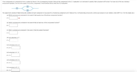 Solved Components Functions For The Entire System To Chegg