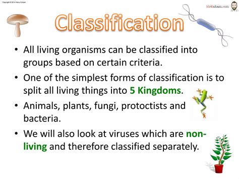 Mr Exham Igcse Classification Pptx
