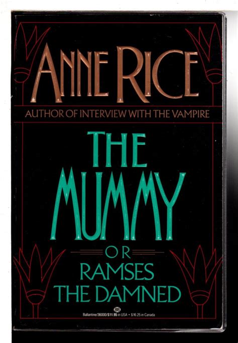 The Mummy Or Ramses The Damned Von Rice Anne Bookfever Ioba