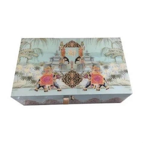 Printed MDF Wedding Card Box 1 Leaflet At 575 Piece In New Delhi