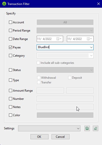 Cant Filter Recurring Transaction Page · Issue 5311 · Moneymanagerex