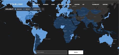 Starlink Internet Check Availability