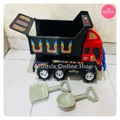 Promo Dump Truk Mainan Anak Mobil Mobilan Truk Pasir Jumbo Truk Sampah