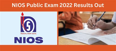 Nios Public Exam Class 10 12 Results 2022 Declared Check Direct Link Here