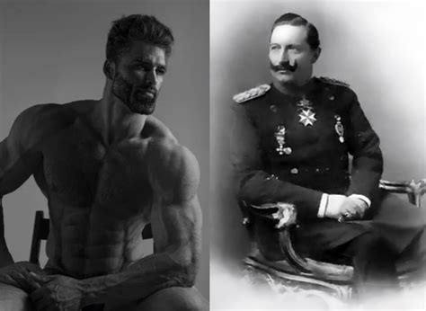 Two Chads Looking At Eachother Kaiserposting