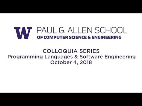 Free Video Programming Languages And Software Engineering At The Allen
