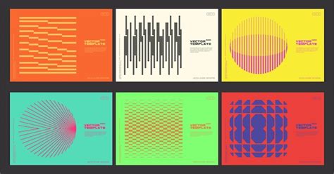 미니멀 바우하우스 추상 포스터 스위스 디자인 조성으로 기하학적 모양을 설정합니다 프리미엄 벡터