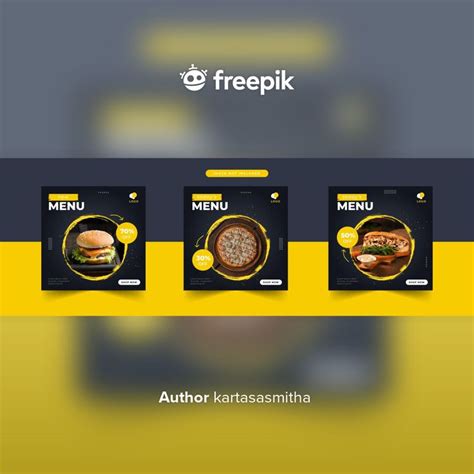 Premium Vector Food Social Media Promotion And Banner Post Design