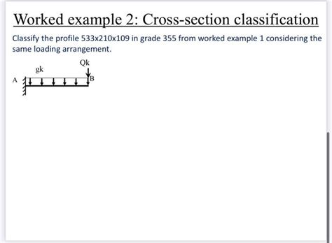 Solved Worked Example 2 Cross Section Classification