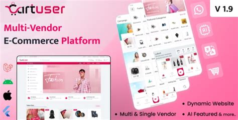 Cartuser Multi Vendor E Commerce V2 1 Complete Ecommerce Mobile App Web Admin And Seller